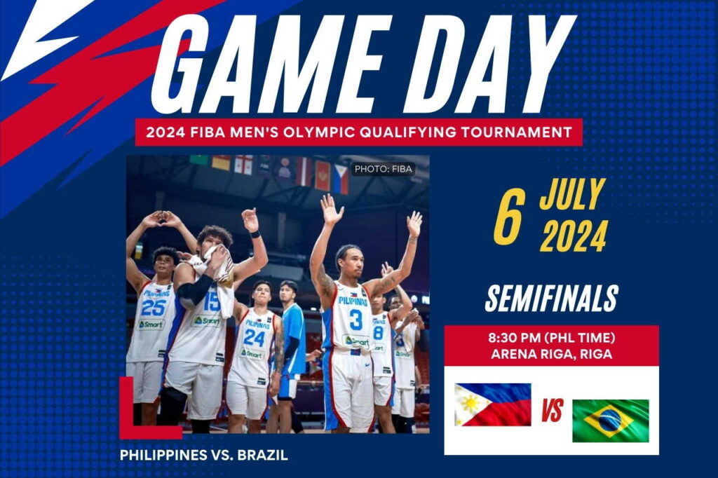 Gilas Pilipinas vs. Brazil (July 6) // 2024 FIBA Men's Olympic ...