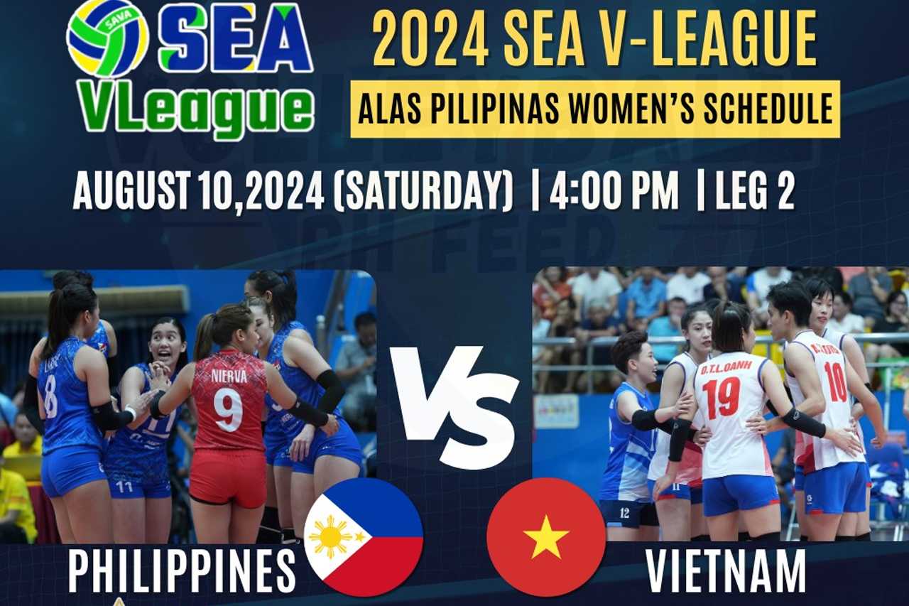 Alas Pilipinas vs. Vietnam (August 10) // 2024 SEA Women's V.League ... Alas Pilipinas vs. Vietnam (August 10) // 2024 SEA Women's V.League ...